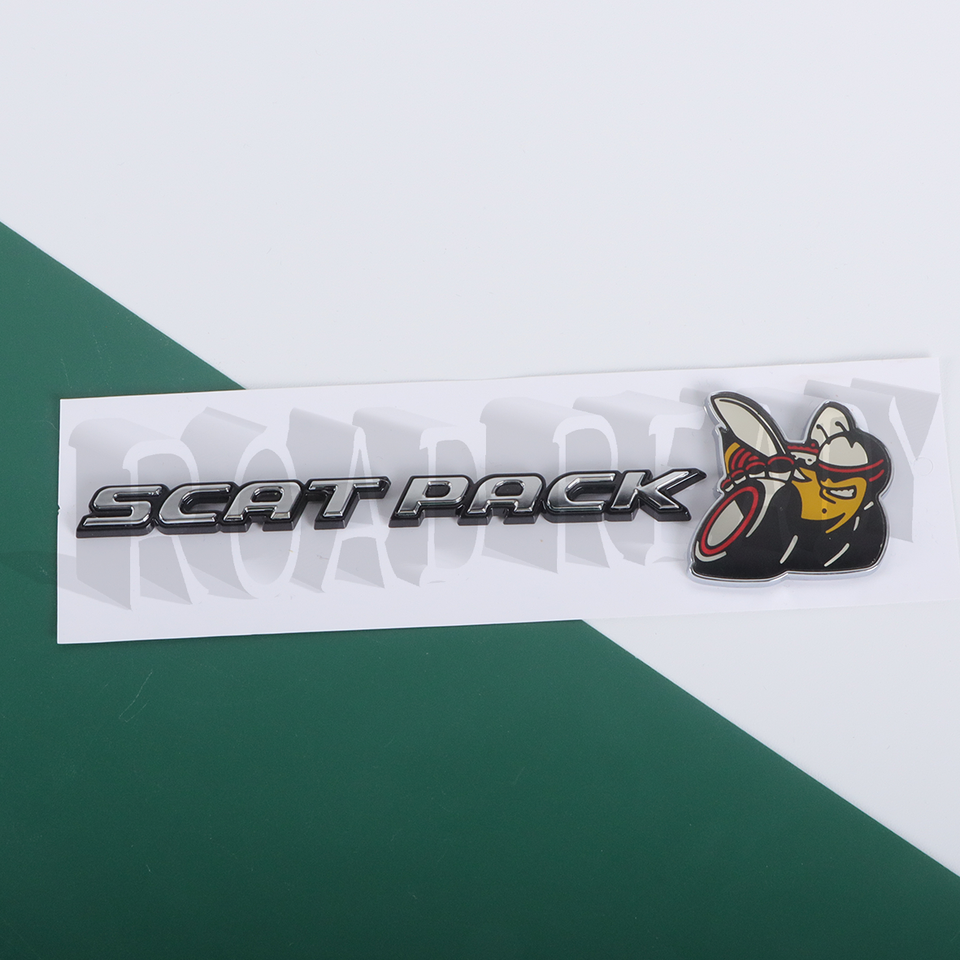 SCAT PACK ANGRY BEE REAR TAILGATE EMBLEM FOR CHARGER & CHALLENGER ...