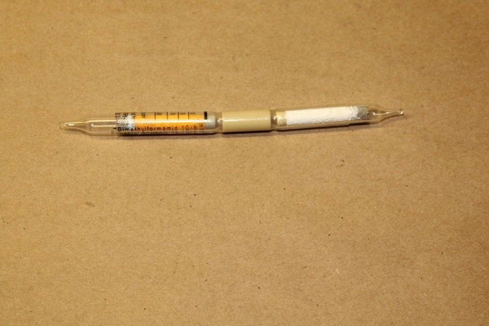 Drager Air Current Test Tube Dimethyl-Formamide10/b (Lot of 40/10 tubes ...