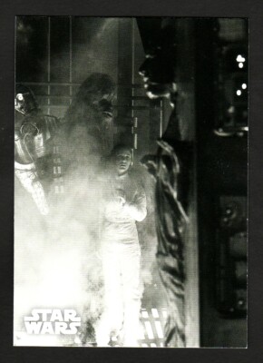 STAR WARS BLACK & WHITE EMPIRE STRIKES BACK BASE CARD 108 HAN SOLO ...