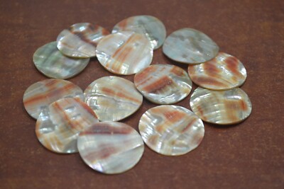 12 PCS ROUND RED ABALONE SHELL BLANK DISC PENDANTS 25MM #T-3101 | eBay