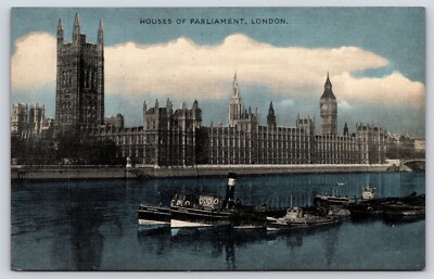 Vintage Postcard London England Houses of Parliament | eBay