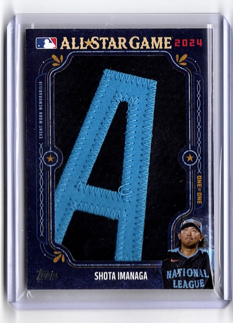 Shota Imanaga 2025 Topps Series 1 In The Name Relic ASG Patch 1/1 "A ...