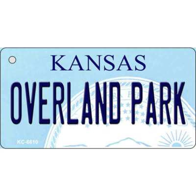 Overland Park Kansas State License Plate Tag Novelty Key Chain KC-6610 ...