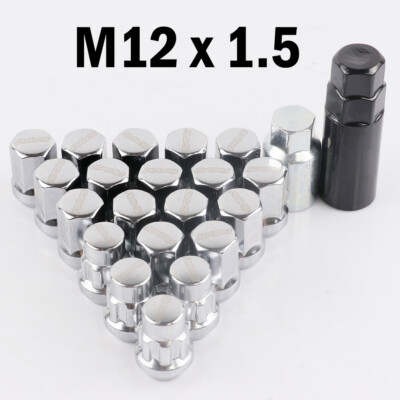 M12x1.5 RAYS 17HEX 32mm Silver Steel Wheel Lug Lock Nuts 20pcs /set | eBay