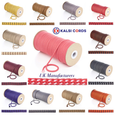 5mm DRAWSTRING CORD ROUND POLYESTER LACE PIPING STRING ROPE DRAWCORD ...
