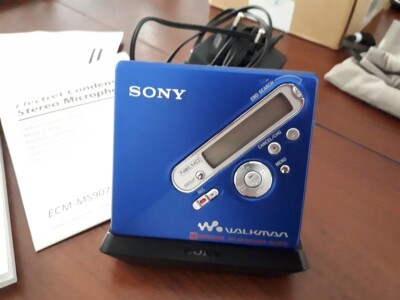 Sony NetMD MiniDisc MZ-N710 MD Player Blue MINT UK Seller | eBay UK