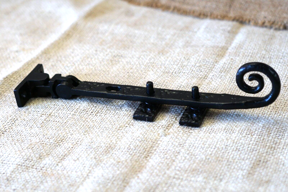 Casement Window Lid Stay 9 inch Arm Latch Catch Adjustable Forged Iron ...