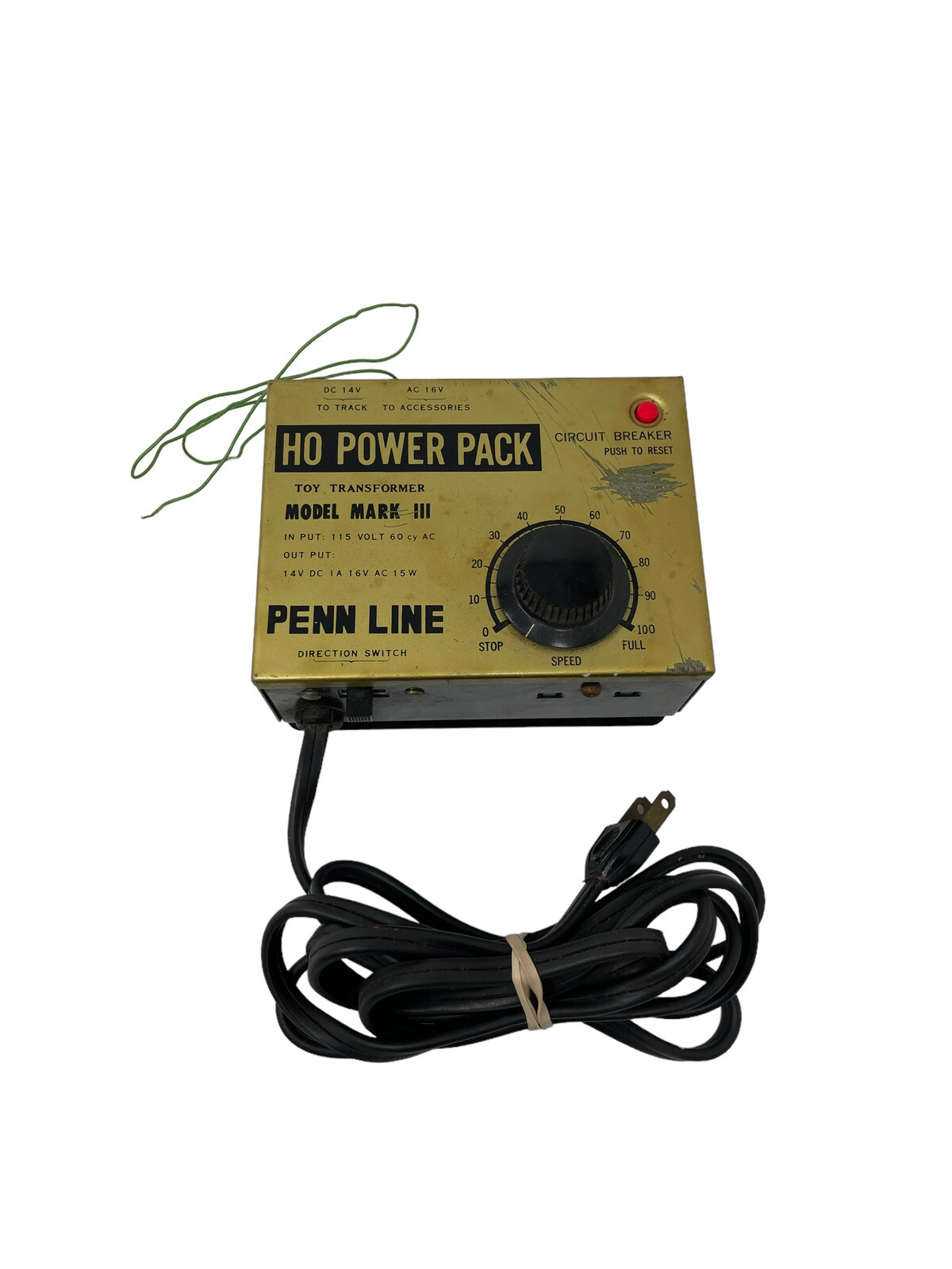 HO Scale Vintage Penn Line Train Transformers HO Power Pack Model Mark ...