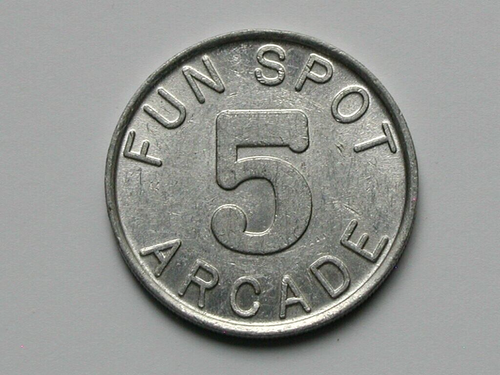 Atlantic City NJ Amusement Token - FUN SPOT ARCADE - 5 - Texas ...