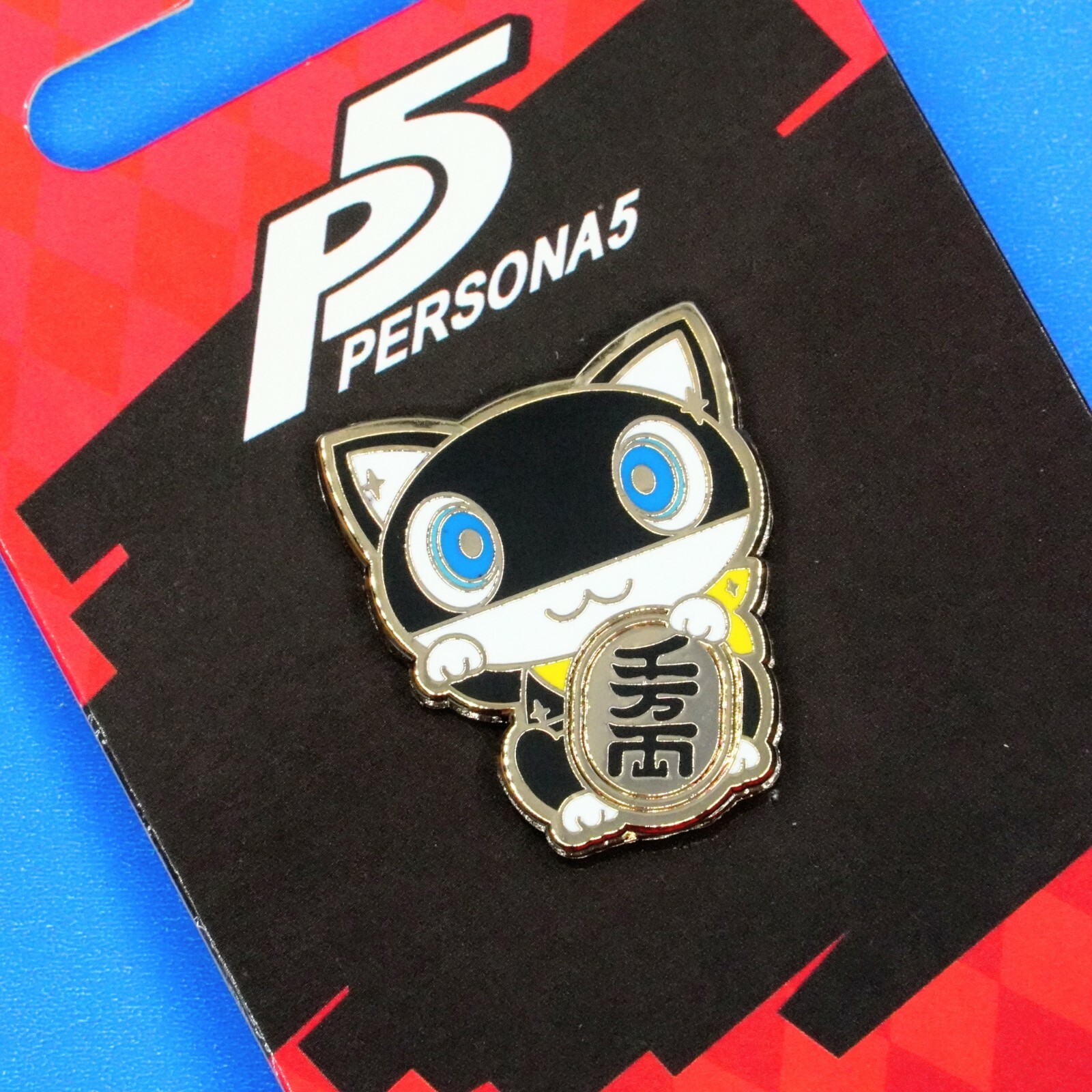 Persona 5 Royal Strikers Lucky Cat Morgana Mona Pin Figure PS4 Switch ...