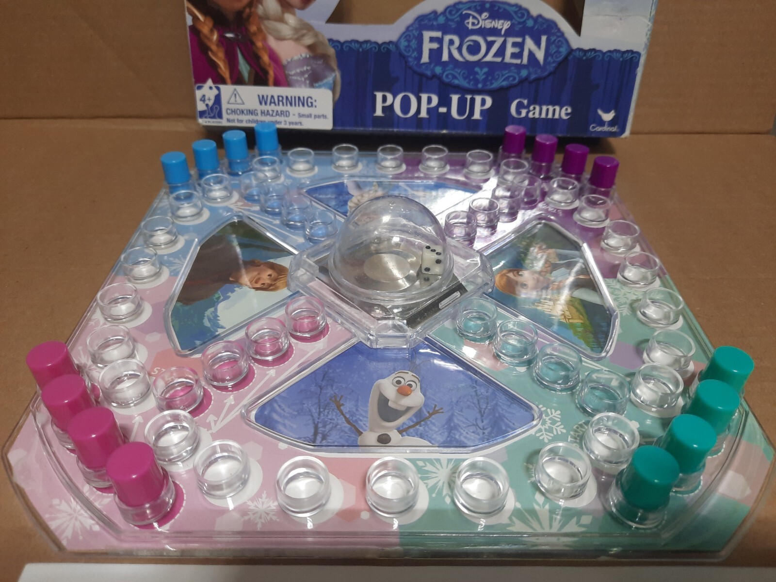 Disney FROZEN Pop-Up Game: Elsa Anna Olaf Kristoff (Pop-o-matic) Used ...