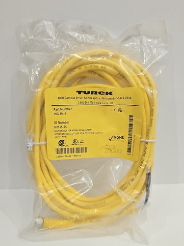 TURCK PKG 3M-4 Cordset 24AWG Female To Cut End Pico Fast | eBay