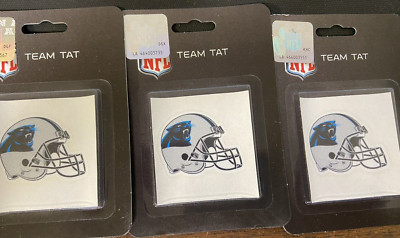 Carolina Panthers NFL Temporary Tattoo ( set of three packs ) Rico | eBay
