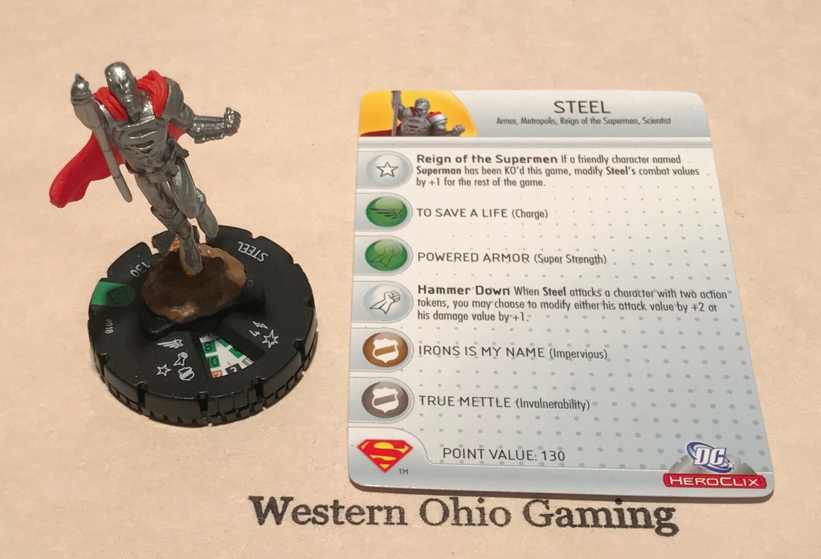 Heroclix Steel #018 USED DC Superman Flashpoint Single Figure | eBay