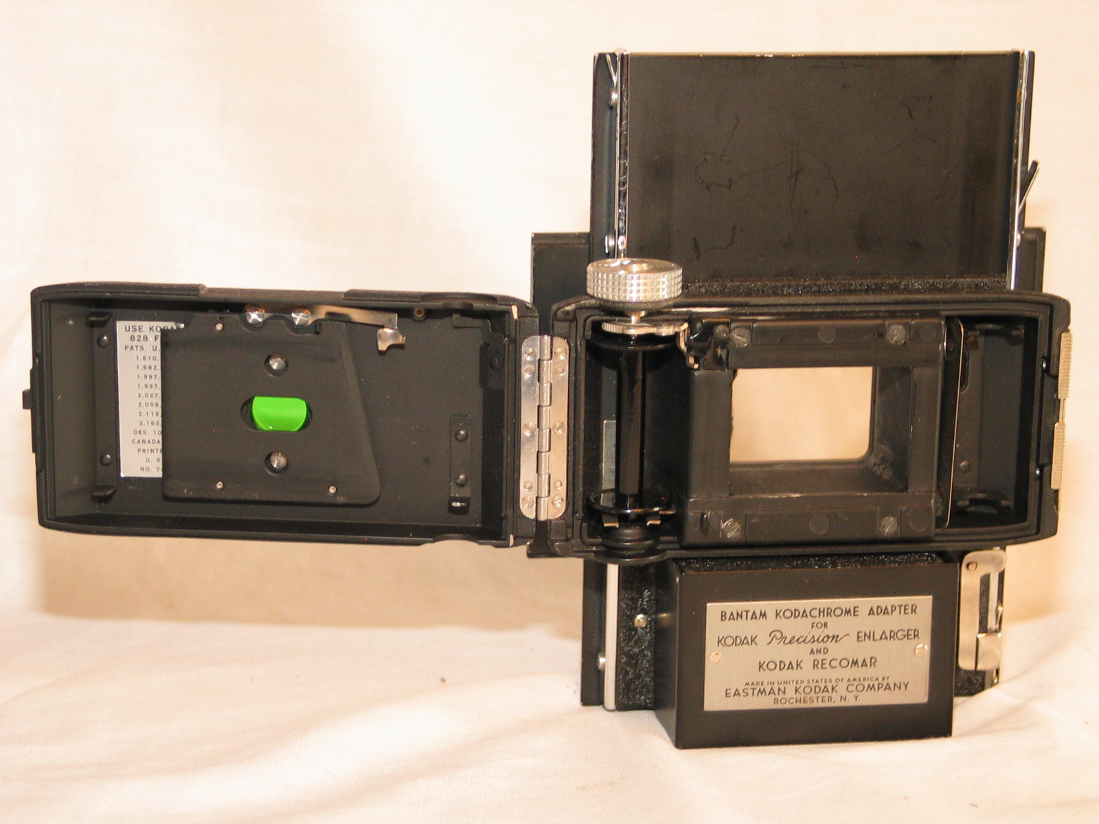 Bantam Kodachrome Adapter for Kodak Precision Enlarger, Kodak Recomar ...