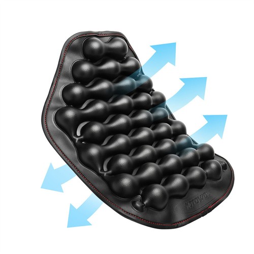 Universal Motorcycle Black Seat Pad Shock Absorption Mat Press ...