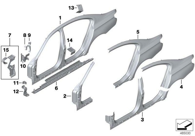 BMW Halterung Seitenverkleidungss 41009624949 online kaufen | eBay