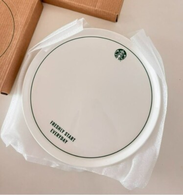 Starbucks Korea 2023 Tableware Collection Green Line Dessert Plate ...
