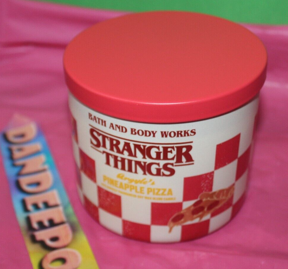 Bath & Body Works Stranger Things Argyle's Pineapple Pizza Scented Jar ...
