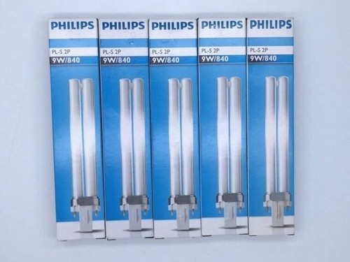 Philips PL-S 9W/840 CFL Fluorescent Parallel Tube 2-Pin Colour G23 600 ...