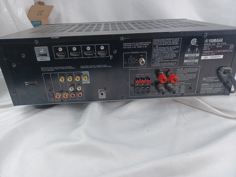 Yamaha RX-V379 5.1 Channel 4K Ultra HD AV Bluetooth Home Theater Stereo ...