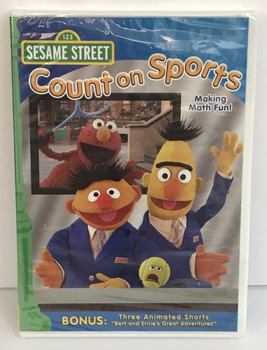 Sesame Street Math Preschool Learning- Count on Sports DVD New Sealed ...