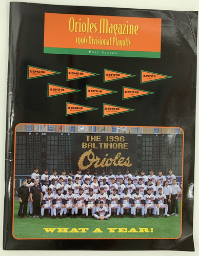 1996 Divisional Playoffs Baltimore Orioles Magazine Post Season MLB | eBay