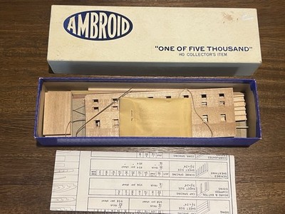 Ambroid Co. Triple Decker Dormitory Car HO scale Buildable Car Kit. Box ...