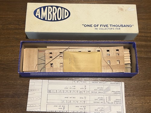 Ambroid Co. Triple Decker Dormitory Car HO scale Buildable Car Kit. Box ...