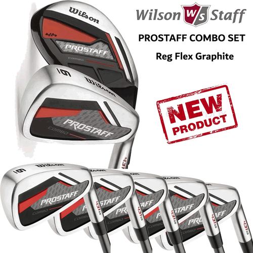 WILSON PROSTAFF COMBO SET MENS GOLF SET CLUBS WILSON GOLF IRONS R FLEX ...
