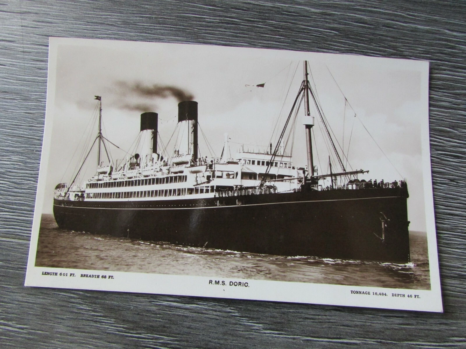 Original Early RMS / SS Doric White Star Line Shipping Postcard | eBay