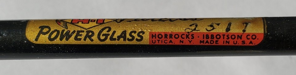 Horrocks Ibbotson HI Power Glass Fishing Rod PEERLESS 271T 6'6" Vintage ...