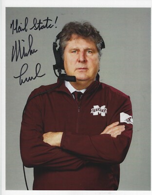 MIKE LEACH Signed 8 x 10 Photo Signed REPRINT Football Coach ...