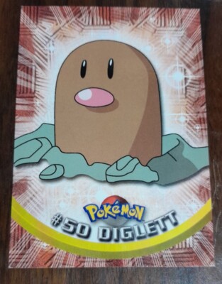 Topps Pokemon TV Animation / DIGLETT #50 / Black Label | eBay