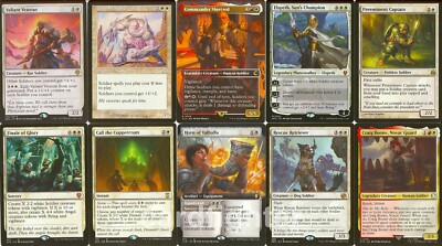 Custom Soldier Tribal Commander EDH Deck - Commander Mustard - MTG | eBay