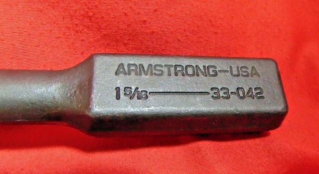 1-5/16" Armstrong Strike Face Box Wrench Offset 12 Pt. 33-042 for sale ...