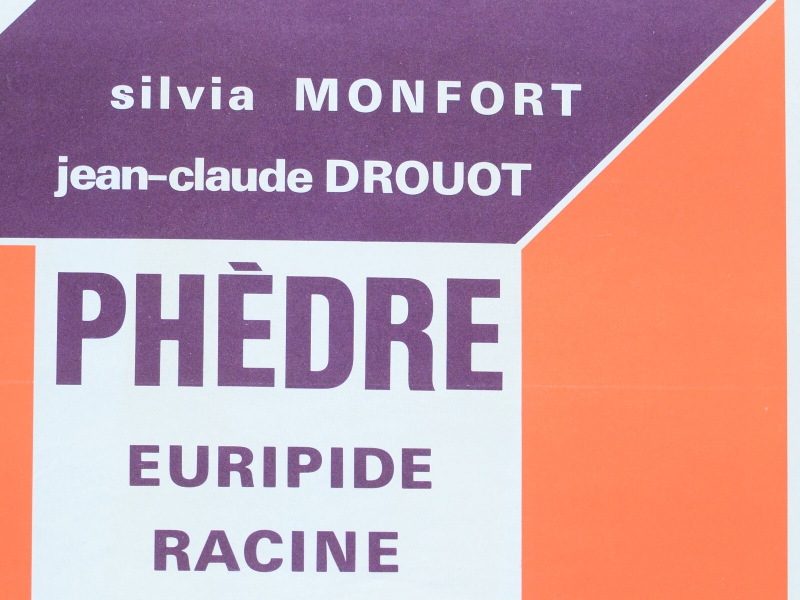 PHEDRE EURIPIDE RACINE DENIS LLORCA POSTER THEATRE CARRE THORIGNY PARIS ...