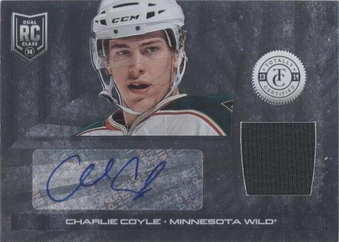 2013-14 Totally Certified - Rookie Charlie Coyle #153 Autograph Jerseys ...