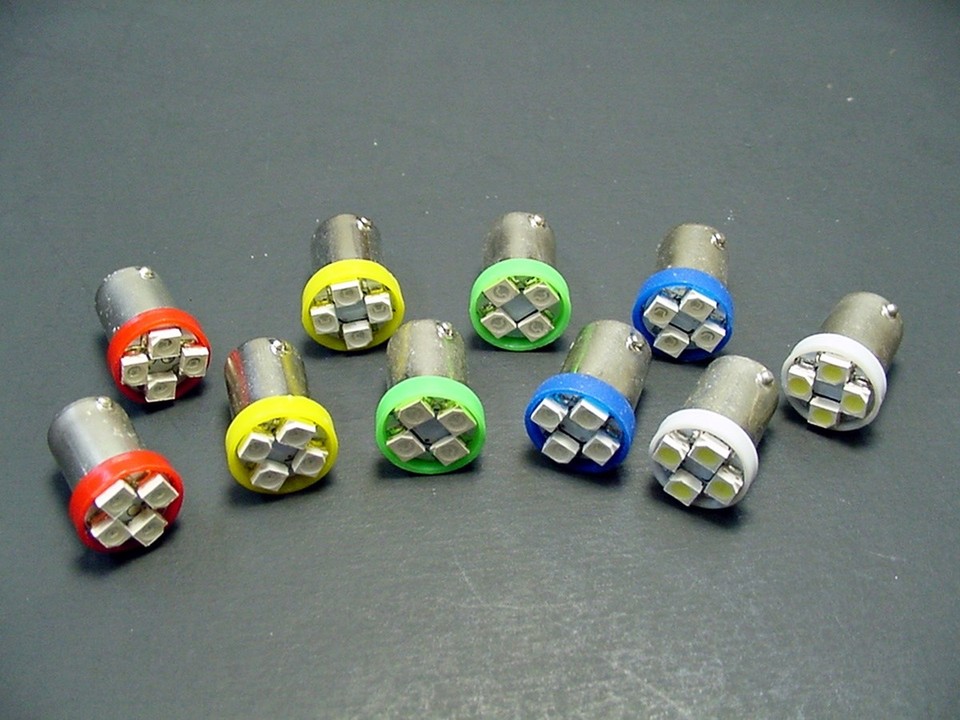 10 PK Fits Ford Linc Merc Asst LEDs Instrument Panel Dash 1815 Lights ...