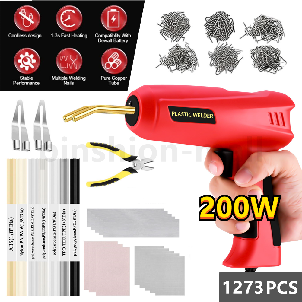 200W Hot Stapler Gun Plastic Repair Car Bumper Welding Welder Machine ...