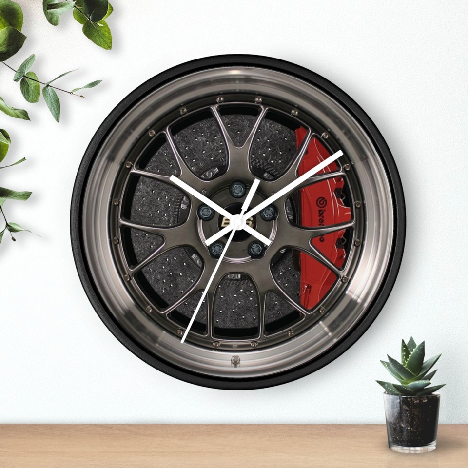 BBS LMR Wheels/W Brembo Wall Clock, LMR Wheel Garage Wall Clock, Wheel ...