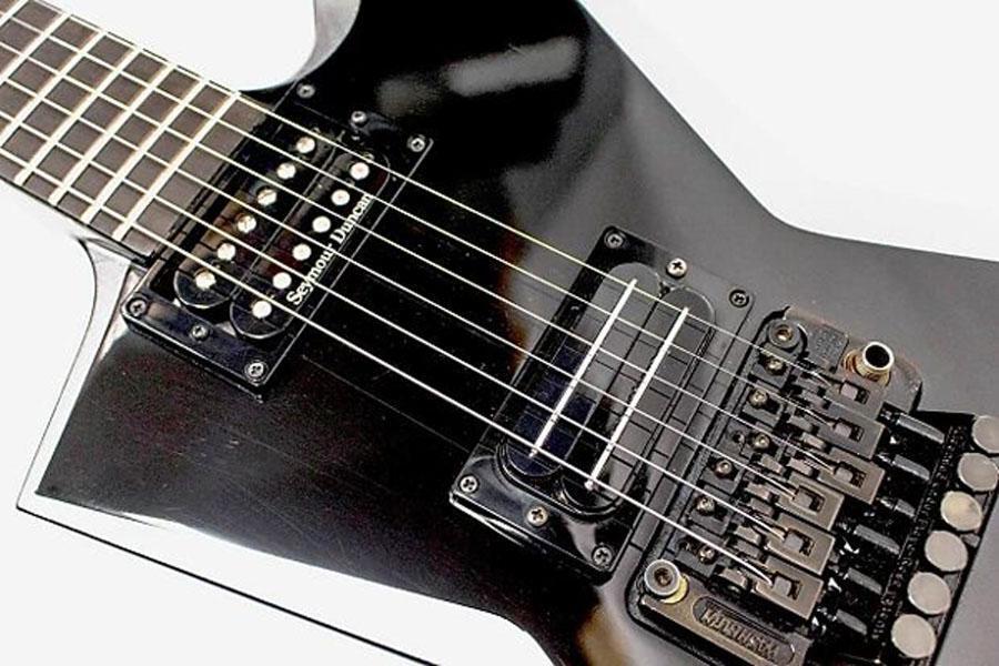 Wash Dime Stealth Black Metallic Silver Electric Guitar , BlackHardware ...