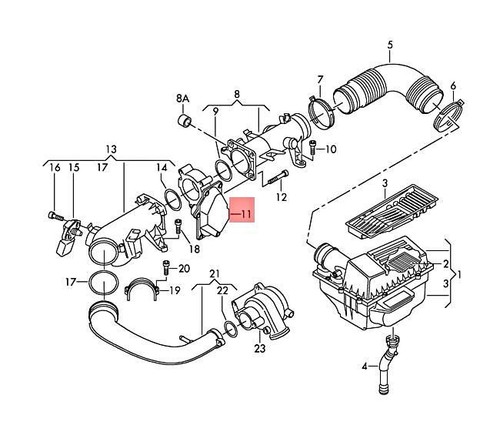 Genuine VW Golf R32 Plus GTI Rabbit Regulating Flap Control Unit ...