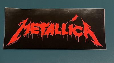 Vintage Metallica Sticker 1991 8” x 3.50” | eBay