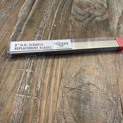 Unger Heavy-Duty 8" Replacement Floor Scraper Blades, 10 Blades (UNG ...