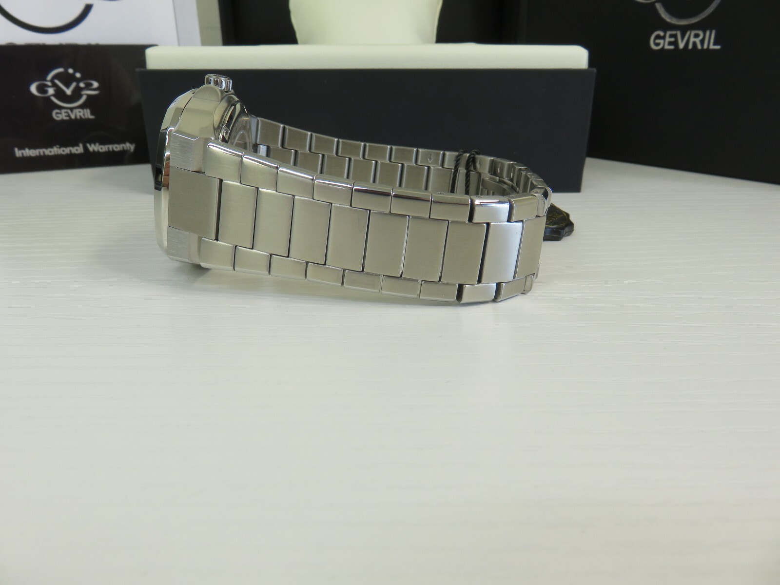 GV2 by Gevril Men's 18401B Potente Moon Phase Swiss Automatic Sellita ...