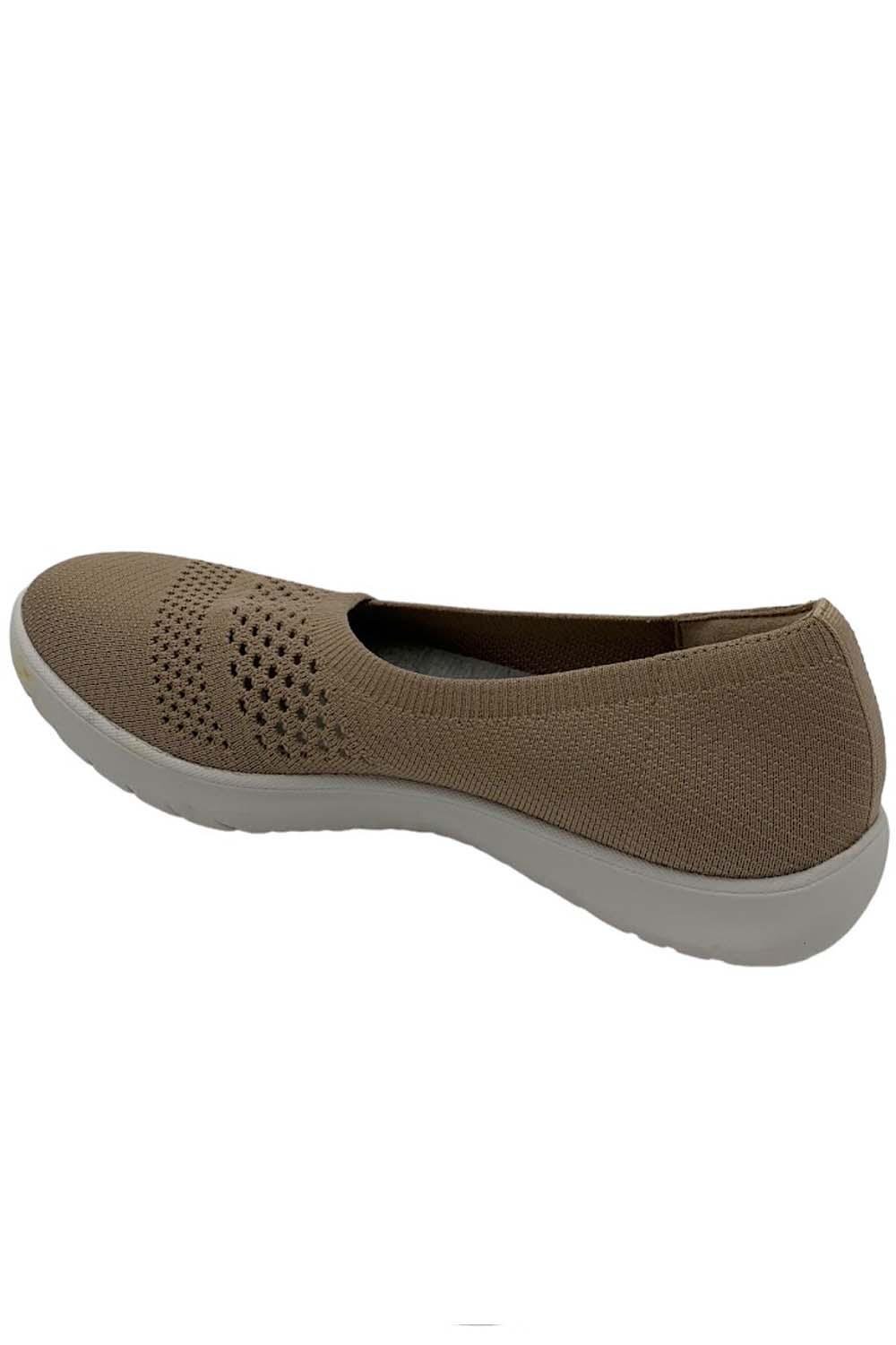 Clarks Cloudsteppers Washable Knit Slip-Ons Adella Moon Taupe | eBay