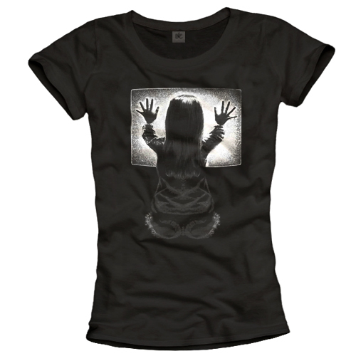 POLTERGEIST T-SHIRT DAMEN TOP COOLE HORROR FILM KULT SHIRTS SAW SHIRTS ...