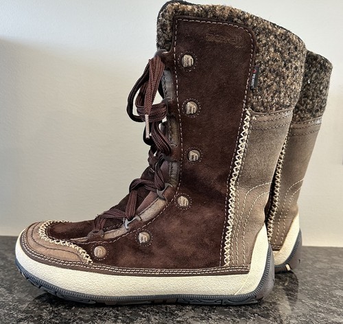 Merrell Puffin Lace Up Brown Primaloft 200g Insulated Boots Women 9 US ...