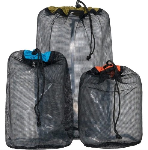 New Sea To Summit Mesh Stuff Sack Set 6.5L, 9L, 15L Ditty Bag Packing ...